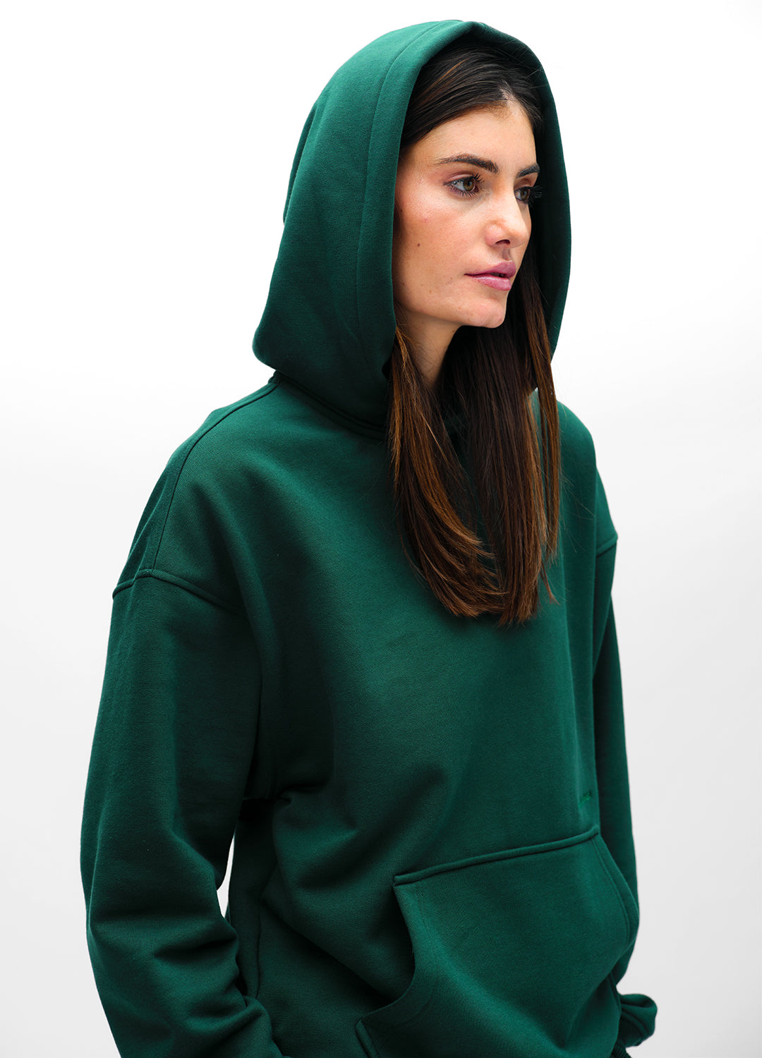 Buy Bottle Green Wear A Hug Oversized Hoodie | BonkersCorner