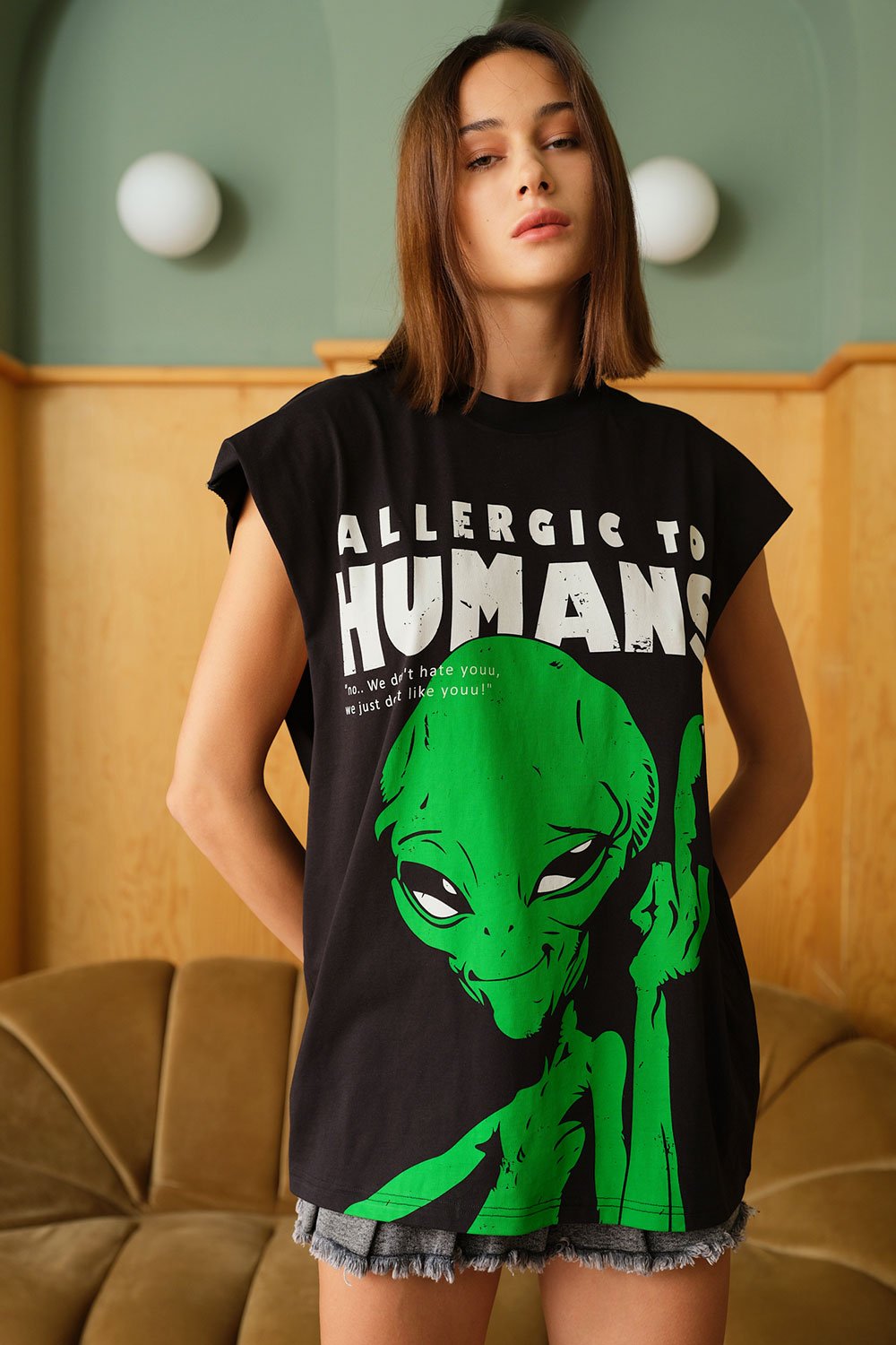 Buy Allergic To Humans Oversized Tank | BonkersCorner