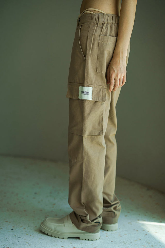 Buy Beige Cargo With Utility Pockets | BonkersCorner