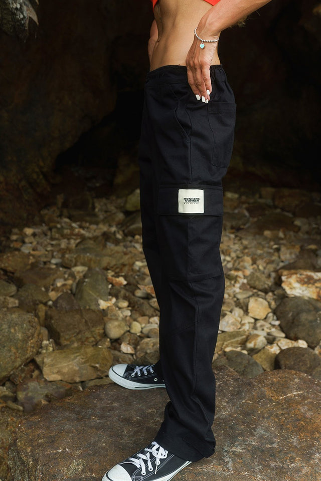 Buy Black Cargo With Utility Pockets | BonkersCorner
